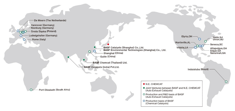 Plants and Related Companies | Corporate Information | N.E. CHEMCAT